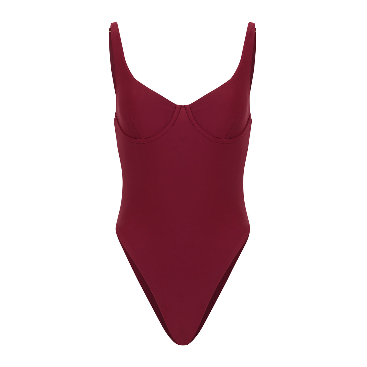 Avila Cherry Wine Underwire One-Piece Swimsuit | Sienna Swim