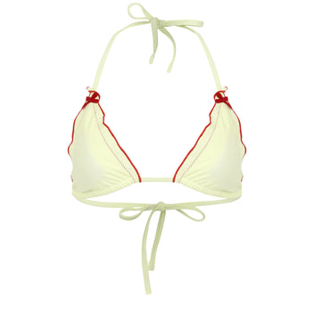 Bows Top - Cream with cherry bows – Sienna Swim