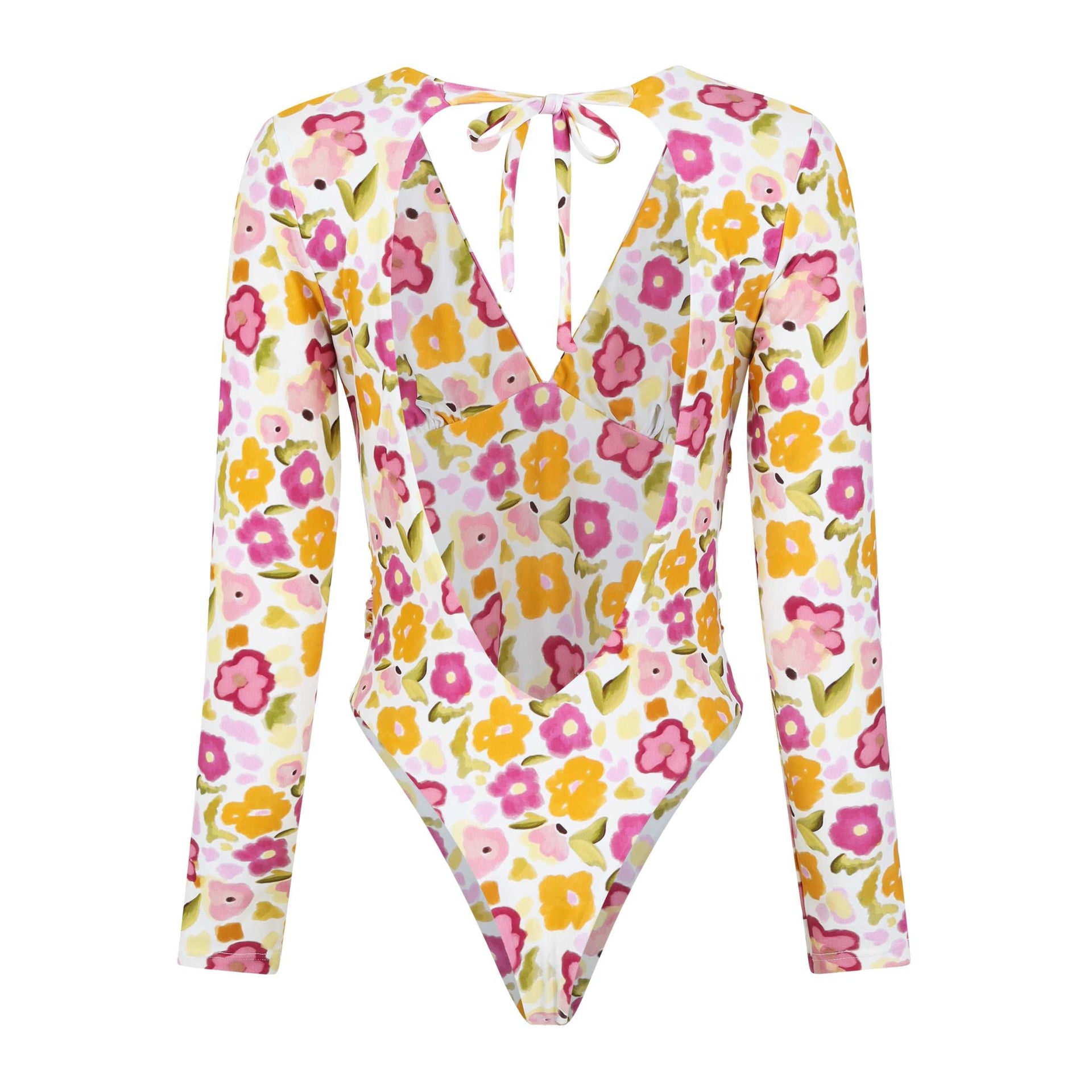 Malibu Surf Suit - Muted Flora – Sienna Swim
